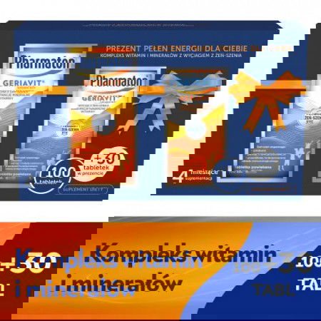 Pharmaton Geriavit Zestaw 130 tabletek (100+30) | Apteka internetowa Puls