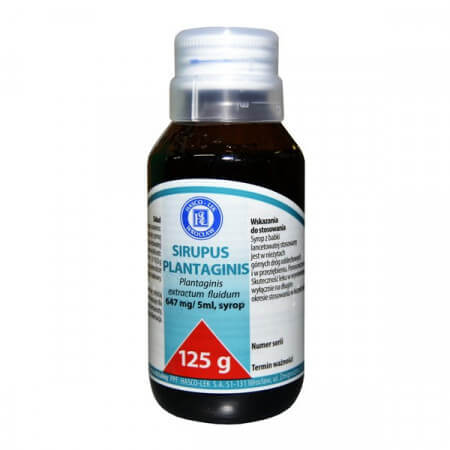 Sirupus Plantaginis 647mg/5ml, syrop, 125 g | Apteka internetowa Puls